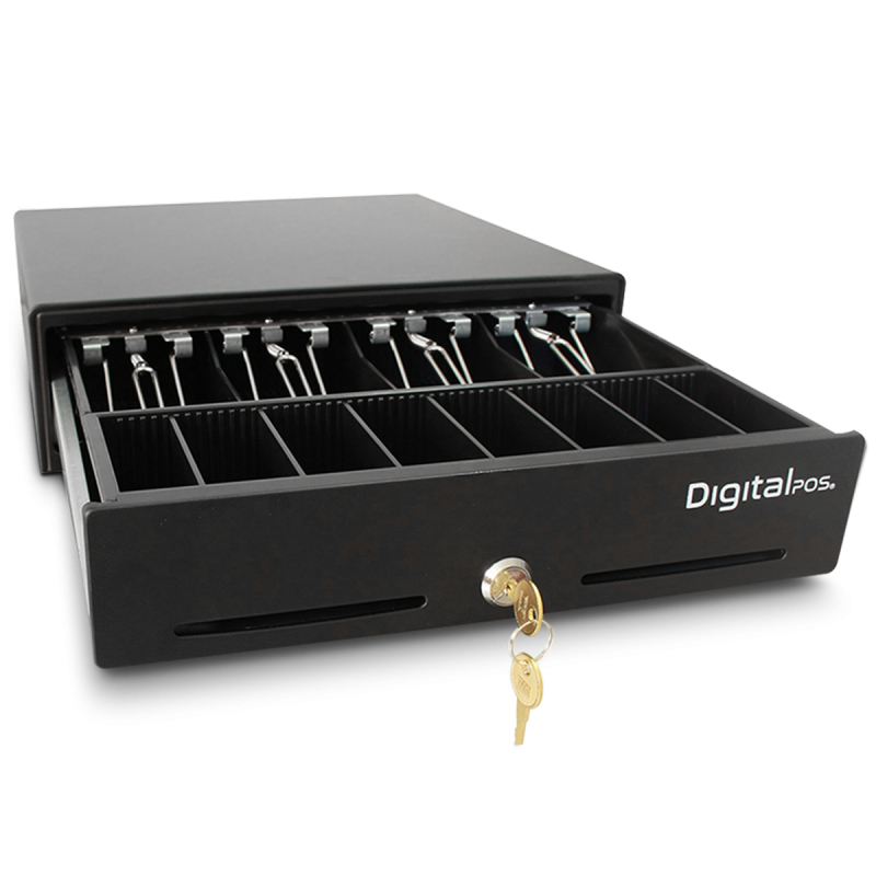 Cajón de Dinero 5 Billetes 8 Monedas Frente y Riel Metálico con Sistema ...